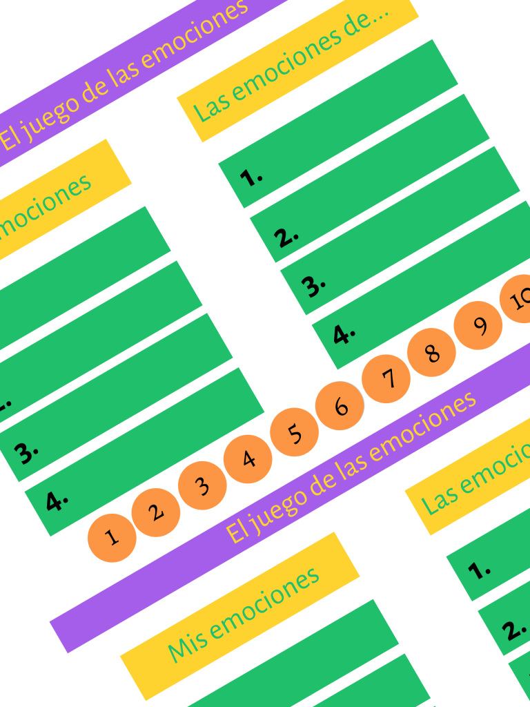 El juego de las emociones – Educando America – Spanish School
