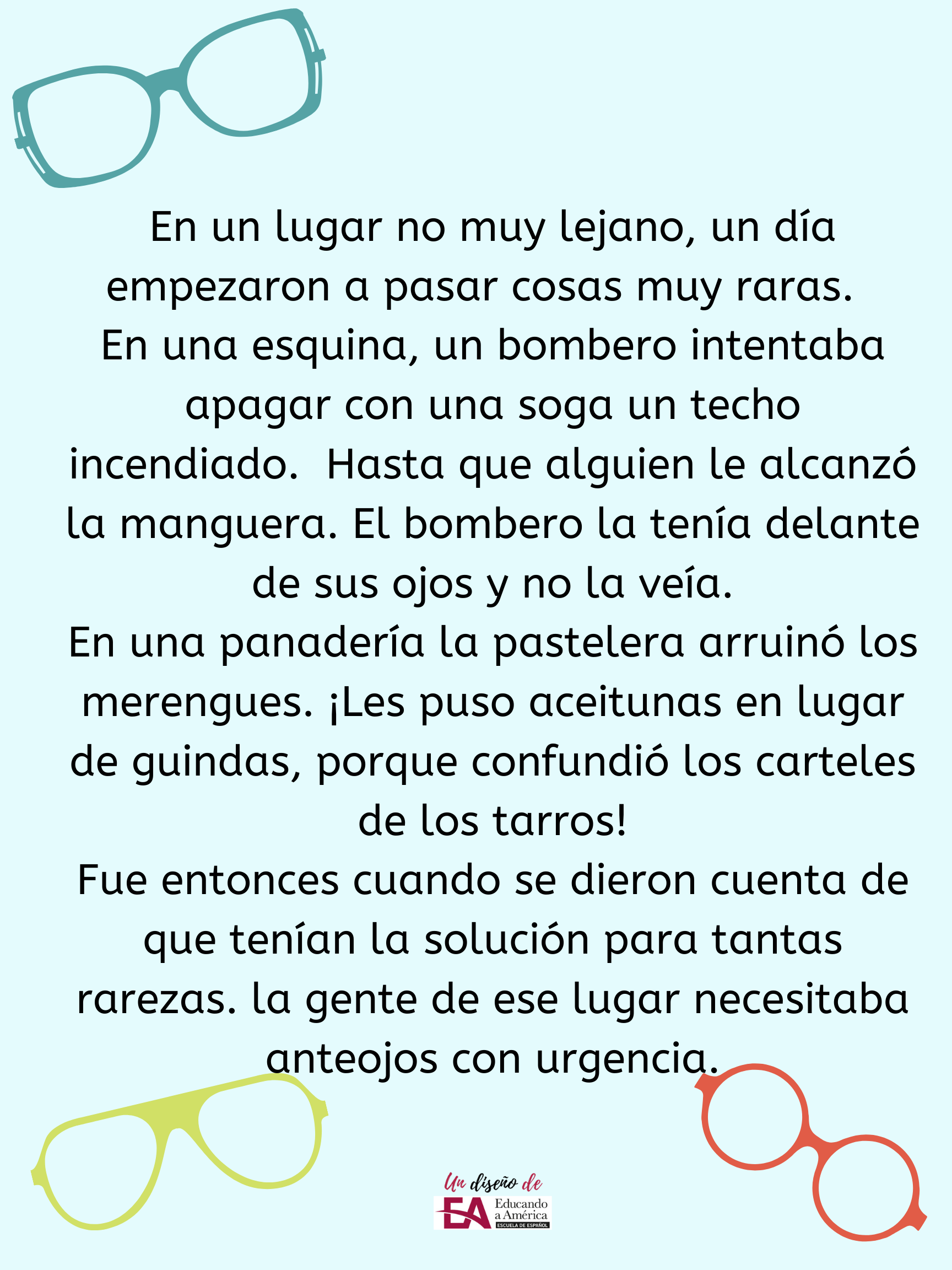 Comprensión de Lectura G/J (A2/EA2) – Educando America – Spanish School